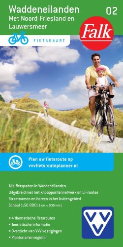 Waddeneilanden 2 cycle map: met Noorwest-Friesland (Falkplan fietskaart ...