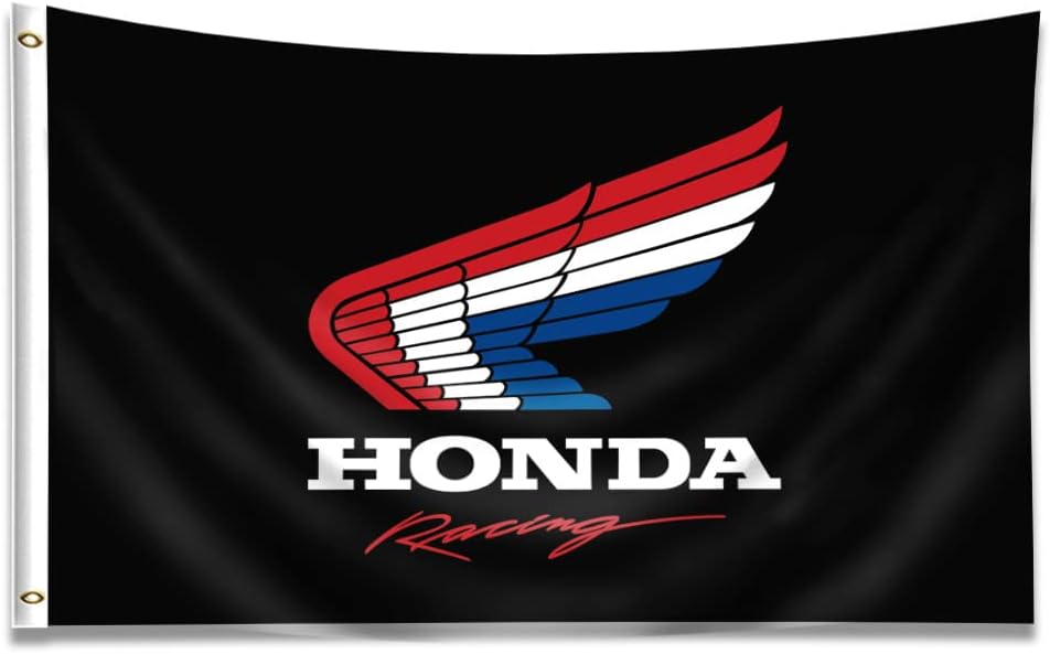 Amazon.com : HRC Honda Racing Flag, 3x5Feet Fans Banner with 2 Brass ...