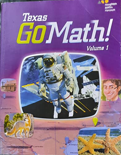 Go Math! Texas: Student Edition, Volume 1 Grade 3 2015: HOUGHTON MIFFLIN HARCOURT: 9780544061873 ...