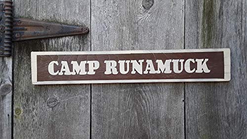 Amazon.com: CAMP RUNAMUCK Shabby Painted Wood Sign Lake House Camp Sign ...