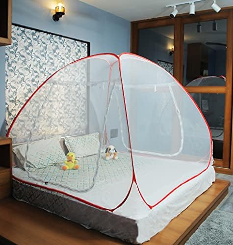 Kolar Mosquito Net for Double Bed, 6.5x6.5 Feet Premium Double Bed ...
