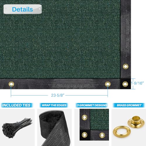 Snapklik.com : Patio 6 X 146 Fence Privacy Screen Green Commercial ...