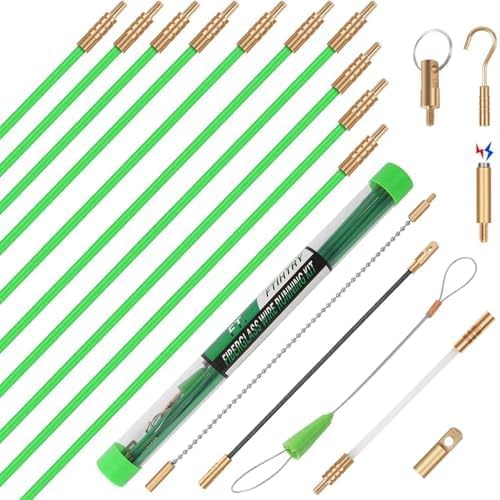 FTIHTRY 14FT Fiberglass Running Electrical Wire Cable Glow Rods Wire ...