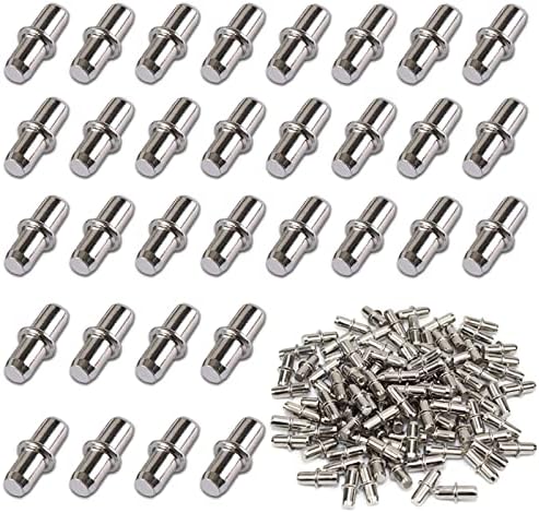 Shelf Bracket Pegs, 100 Pieces of Metal Shelf Pins, Diameter 5 MM ...