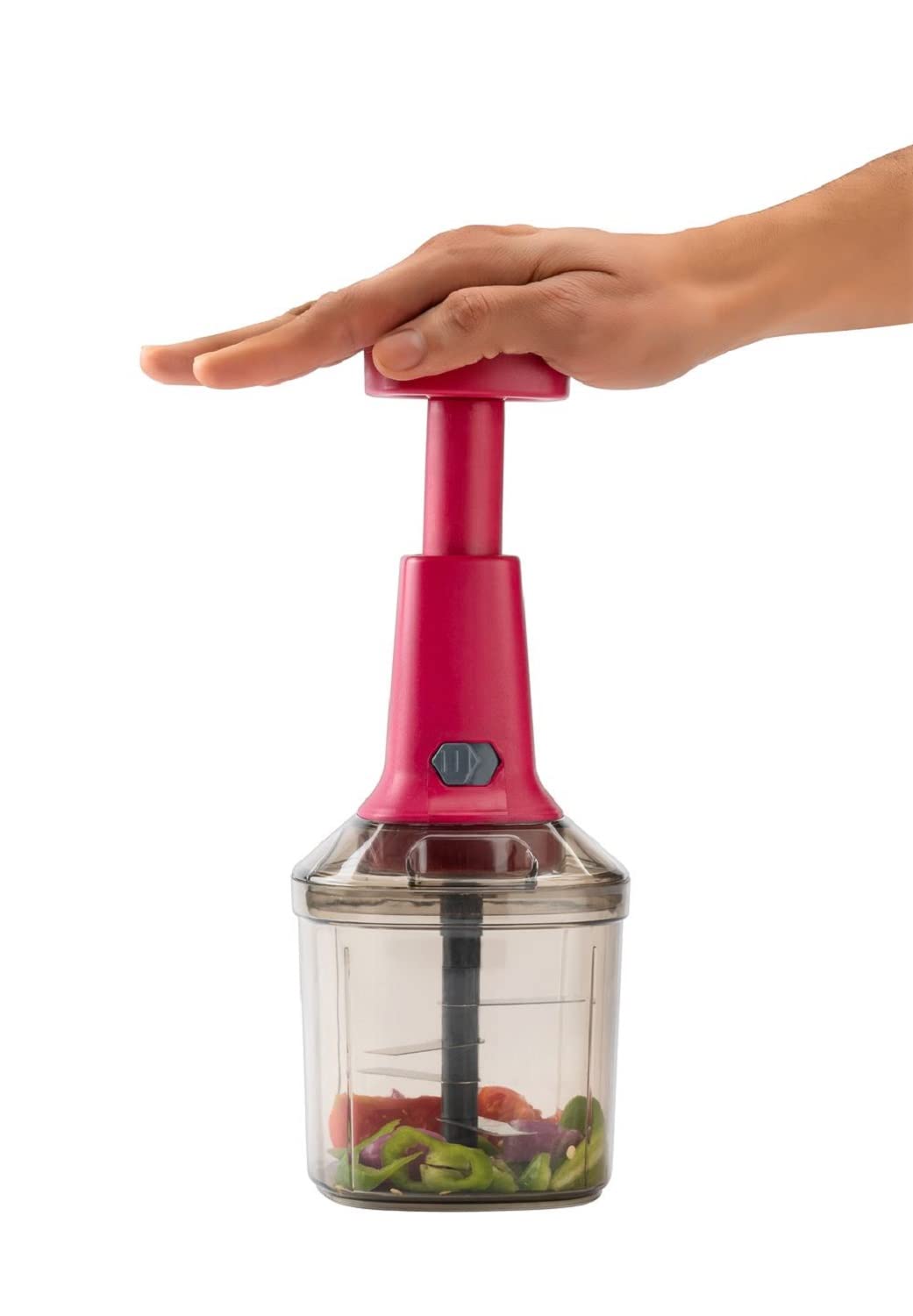 SUNTEX Push and Chop Vegetable and Fruit Cutter Chopper with Easy Push ...