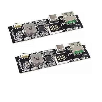 2PCS Bidirectional power module 22.5W 5 port QC4 PD3.0 circuit board ...