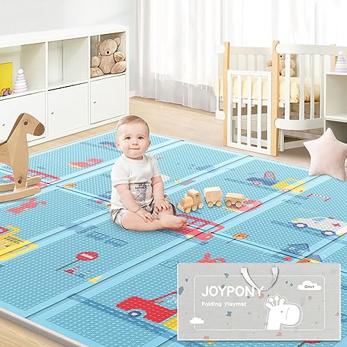 Joypony Baby Play Mat, 79" X 71" X 0.6" Extra Large & Thick Reversible ...