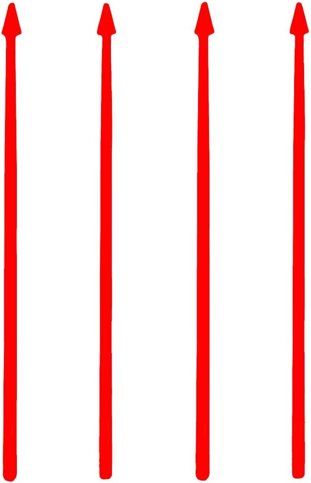 Amazon.com | Soodhalter King Size, 125 Red Plastic Arrow Picks, 3.5 ...