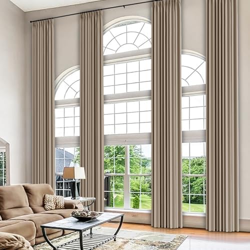 Amazon.com: Frelement 108inch Long Luxury Velvet Drapes Pinch Pleat Top ...