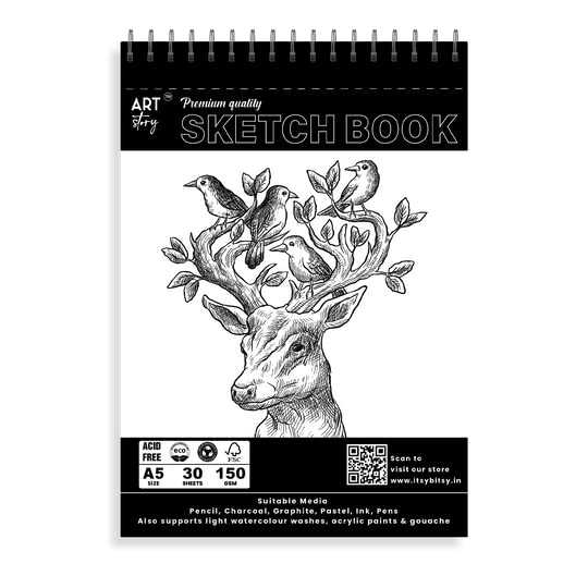 Art Story Sketch Book Size A5 Wire O Binding 150gsm 30Sheets for ...