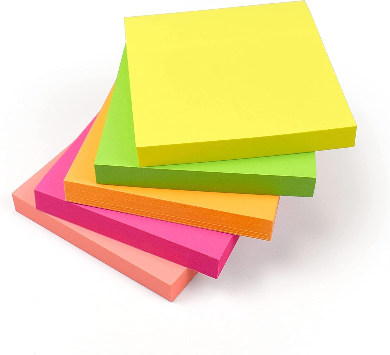 3M Post-it Sticky Note Cube, 200 Sheets (4 Colors x 50 Sheets) | 3" x 3 ...