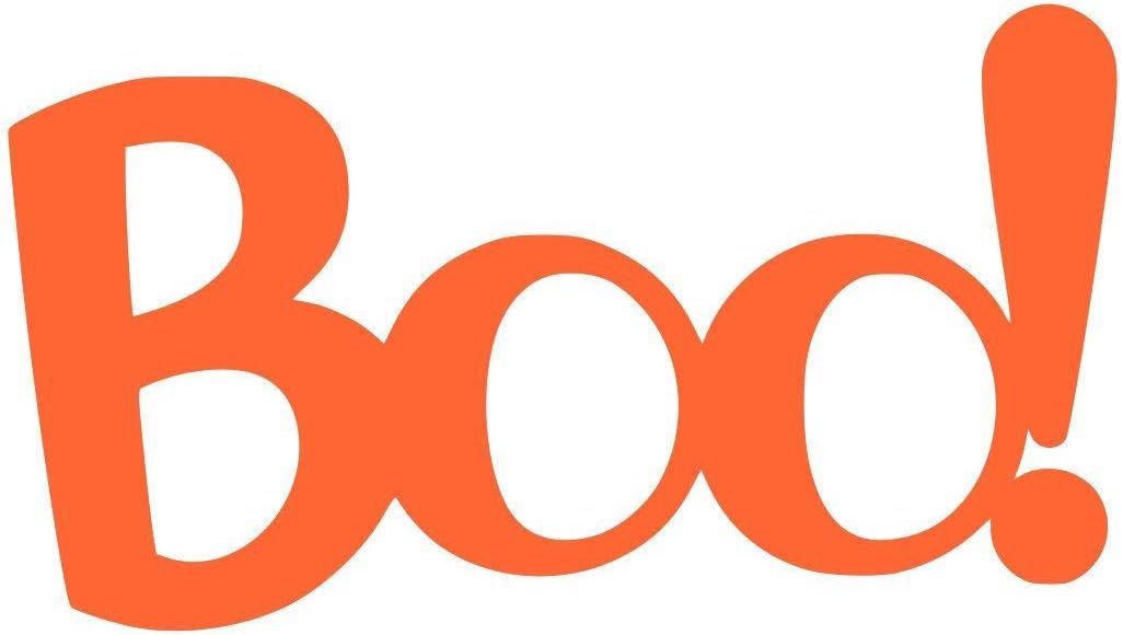 Amazon.com: Precision Metal Art Boo! Script Hallowen Themed Steel Laser ...