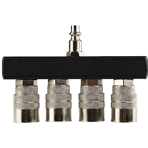 Snapklik.com : FORNAX 4-Way Straight Air Manifold Air Splitter, Line ...
