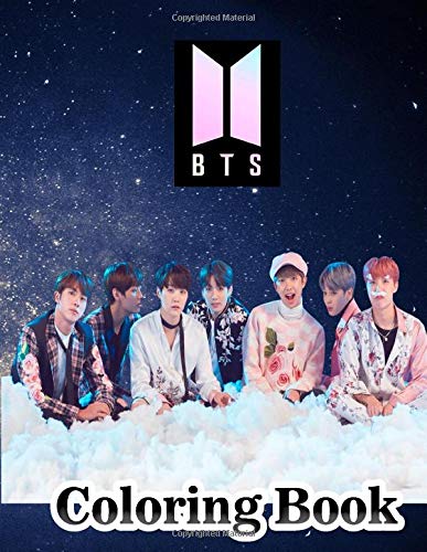 Buy BTS Coloring Book: K-pop coloring book of the Korean boy band BTS ...