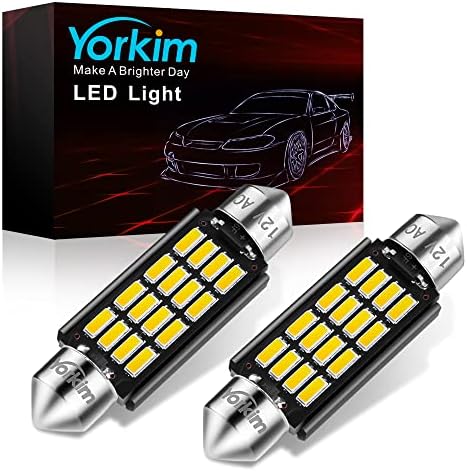 Amazon.com: Yorkim 578 Festoon LED Bulb 41mm 42mm LED Bulb White Super ...