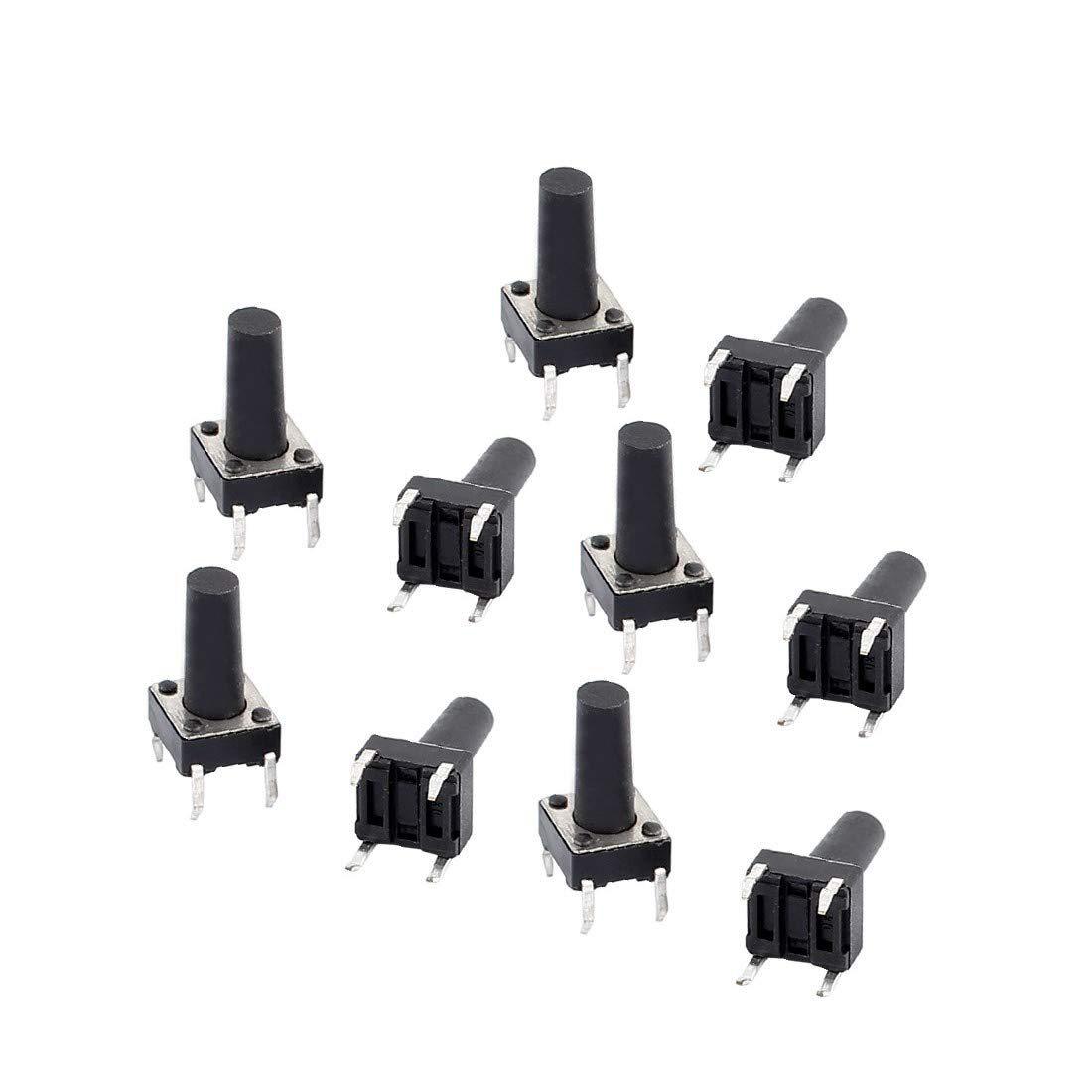 Buy New Lon0167 10Pcs 6mmx6mmx13mm Panel PCB Momentary Contact Tactile ...