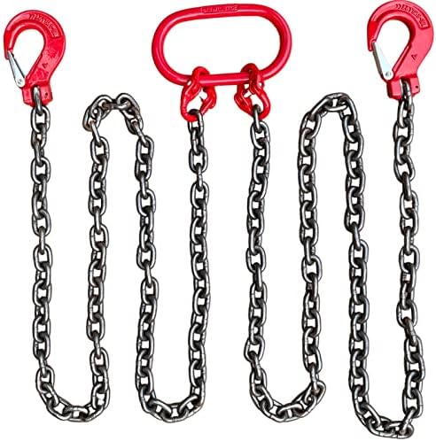 VEVOR V Bridle Chain, 5/16 in x 2 ft Bridle Tow Chain, Grade 80 V ...