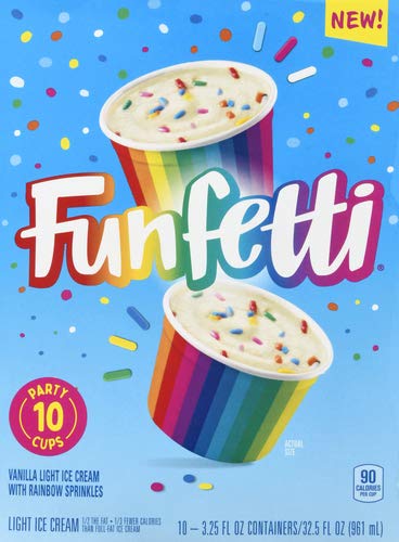 Amazon.com: Funfetti Cake & Sprinkles Ice Cream Cups, 39 Fl Oz (Frozen ...