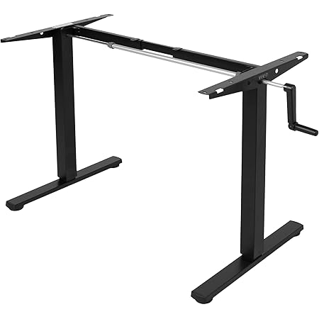 Amazon.com: VIVO Compact Hand Crank Stand Up Desk Frame for 35 to 71 ...