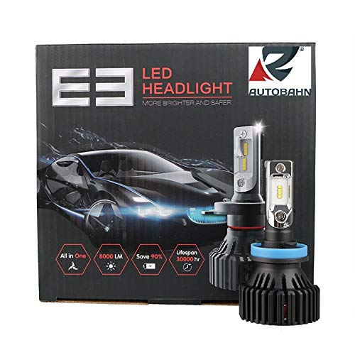 AUTOBAHN LED E3 Luxeon ZES 60W 16000lm 6500K white Headlight bulb (12V ...