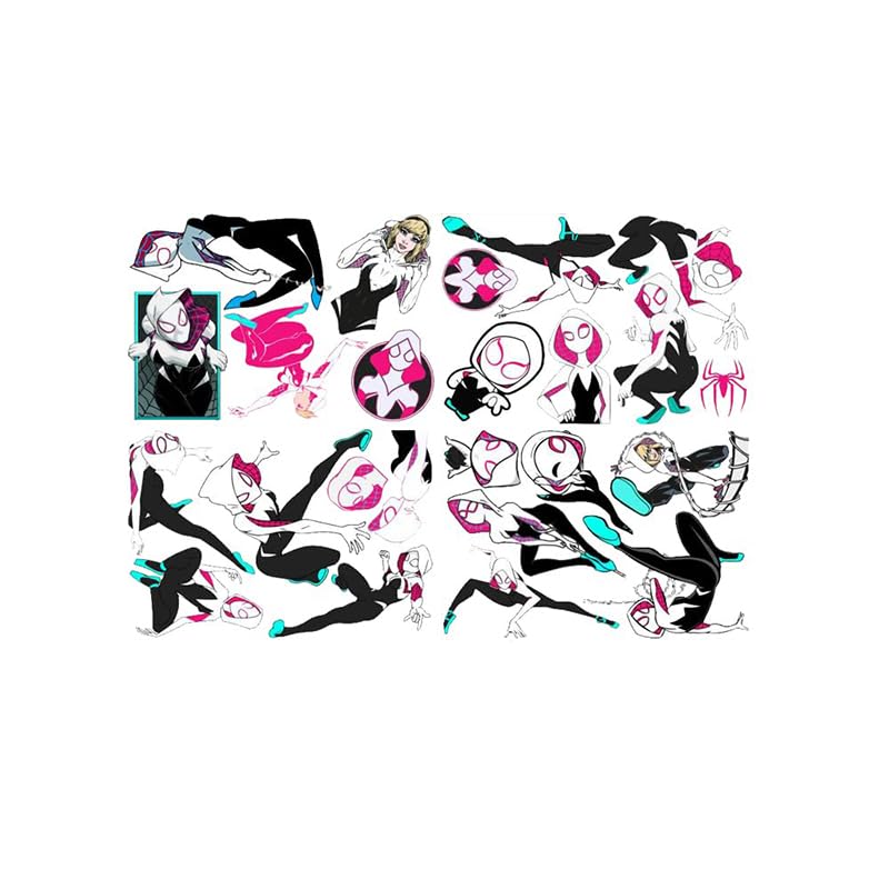 Spider-Gwen Wall Art Stickers Female Spiderman Stickers Wallpaper Gwen ...