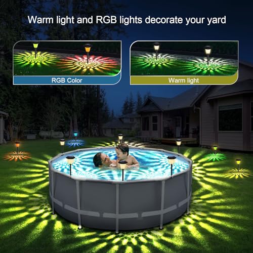 Solar Pool Lights for Above Ground Pools Waterproof Lights for Frame ...