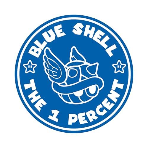 Amazon.com: Blue Shell the 1 Percent Vinyl Decal for Cars, Trucks ...