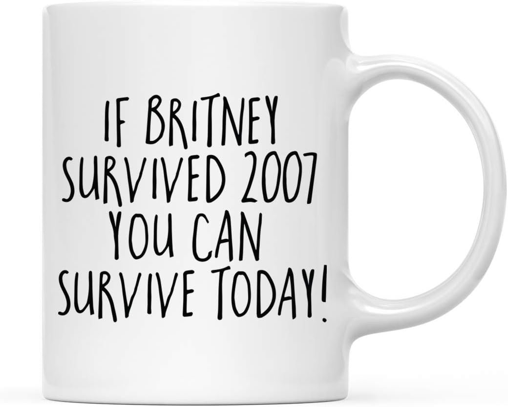Amazon.com: Andaz Press Funny 11oz. Coffee Mug Gift, If Britney ...