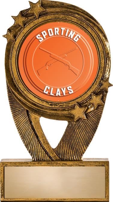 Amazon.com : Crown Awards Gold Sporting Clays Trophies, 5" H Resin ...