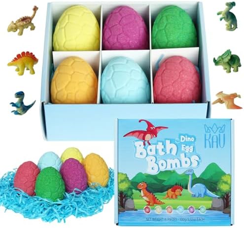 Amazon.com : Bath Bombs for Boys with Surprise Inside, KAV Dino Large ...