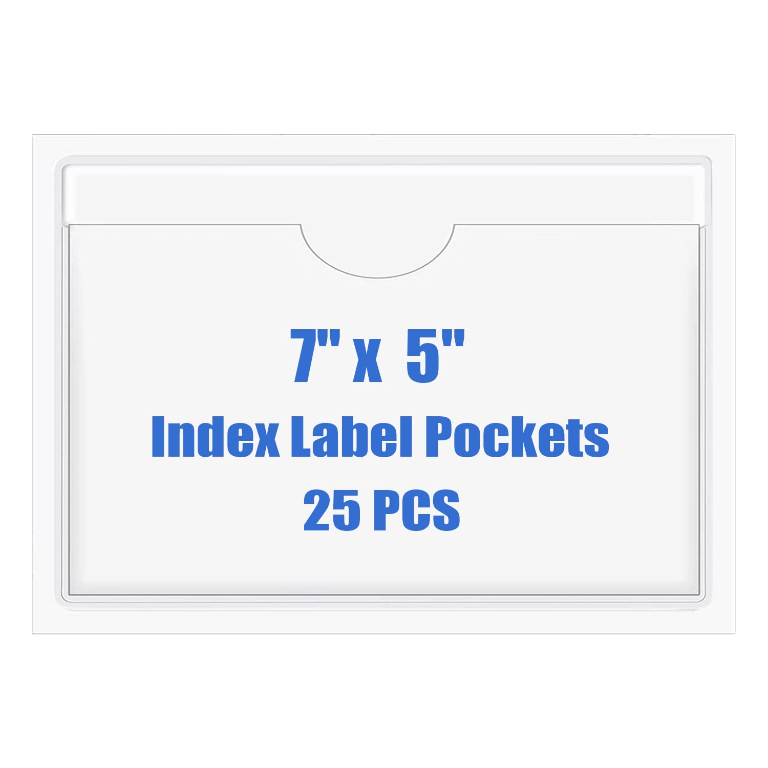 Amazon.com : Origin-Joy 25 PCS Self-Adhesive Index Label Pockets, Clear ...