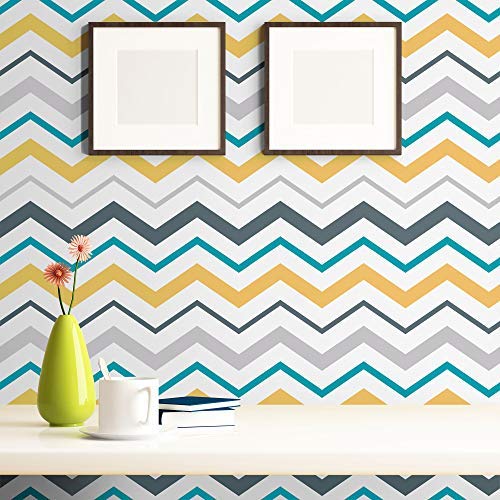 Orange And Gray Chevron Wallpaper