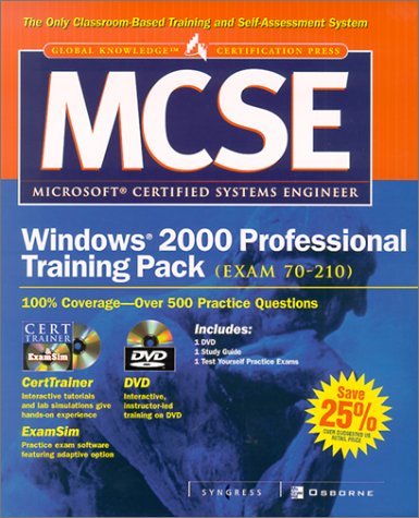 Buy MCSE Windows 2000 Professional Training Pack (Exam 70-210) (Certification Press S.) Book ...
