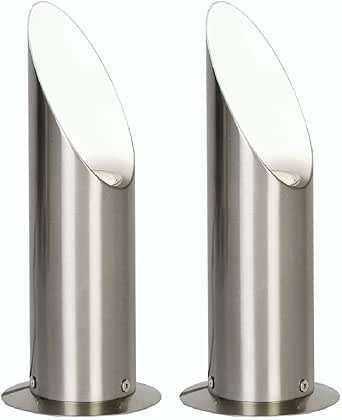 Britalia 2 Pack - Antique Chrome Vintage Retro Up Light Spot Floor ...