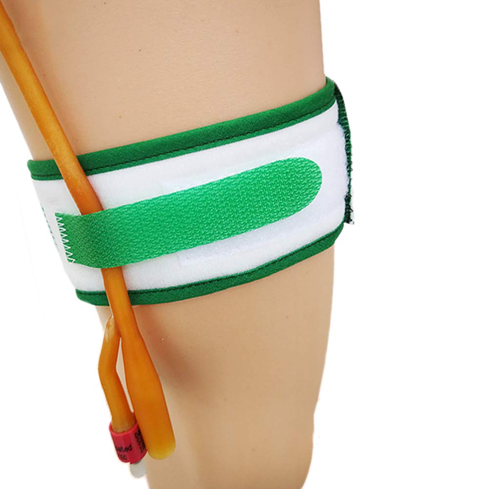2PCS Stretch Catheter Legband Holder, 2 Hook Loop Foley Catheter Leg ...