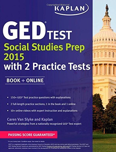 Kaplan GED® Test Social Studies Prep 2015: Book + Online (Kaplan Test ...