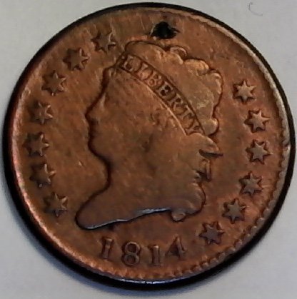 1814 P Classic Head Large Penny Cent Plain 4 - Fine at Amazon's ...
