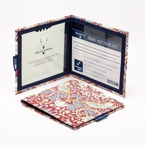 Blue Badge Co Disabled Parking Permit Wallet in William Morris ...
