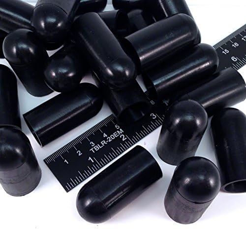 Amazon.com: 25 Piece 7/8" ID High Temp Silicone Rubber End Caps ...