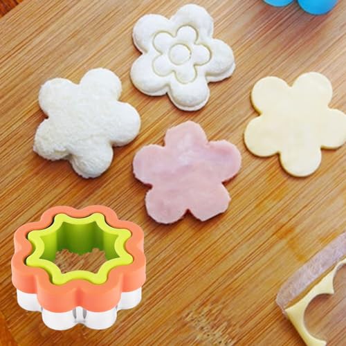 Stainless Steel Sandwich Cutters Set for Kids, 4PCS Bread Cutters ...