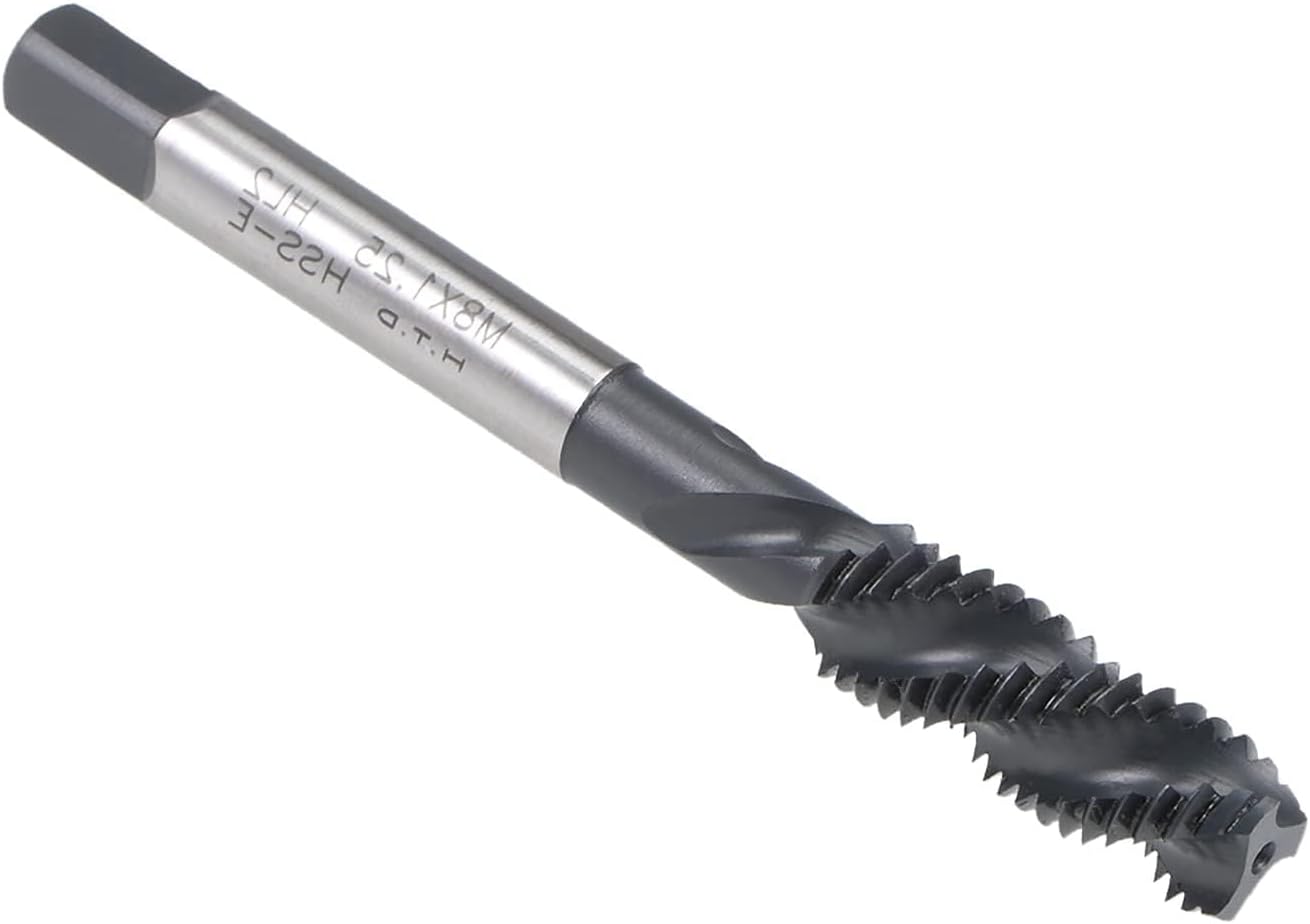 Amazon.com: Boxonly Spiral Flute Thread Tap M8 x 1.25mm, for Processing ...