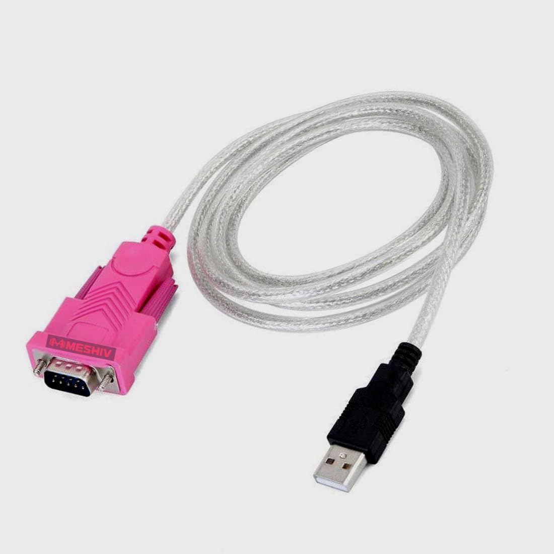 SpiffySky USB 2.0 to RS-232 Serial Cable | DB9 Male Connector ...