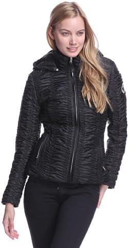 Amazon.com: Halifax Traders Women's All Over Ruched Down Jacket ...