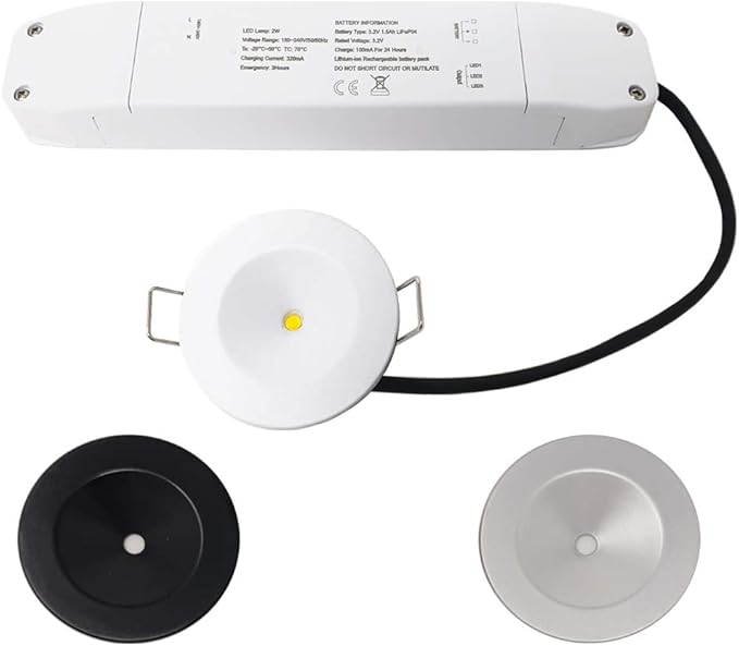 LightHub Mini 3hr Emergency LED Downlight Ceiling Non-Maintained Fire ...