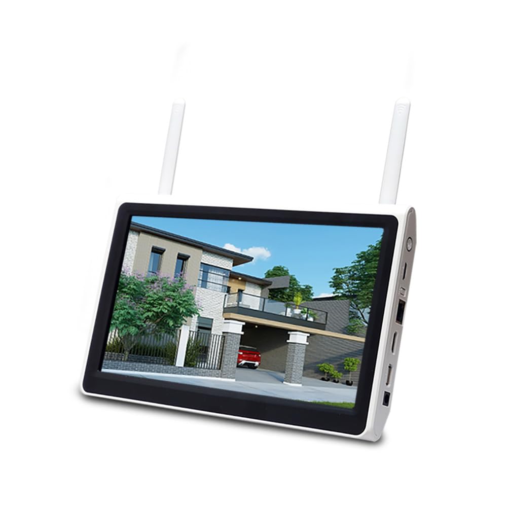 Amazon | ACE SECURITY SYSTEM 防犯カメラ用 録画機（交換用） 10インチモニター 一体型 録画機 NVR 単品 ...