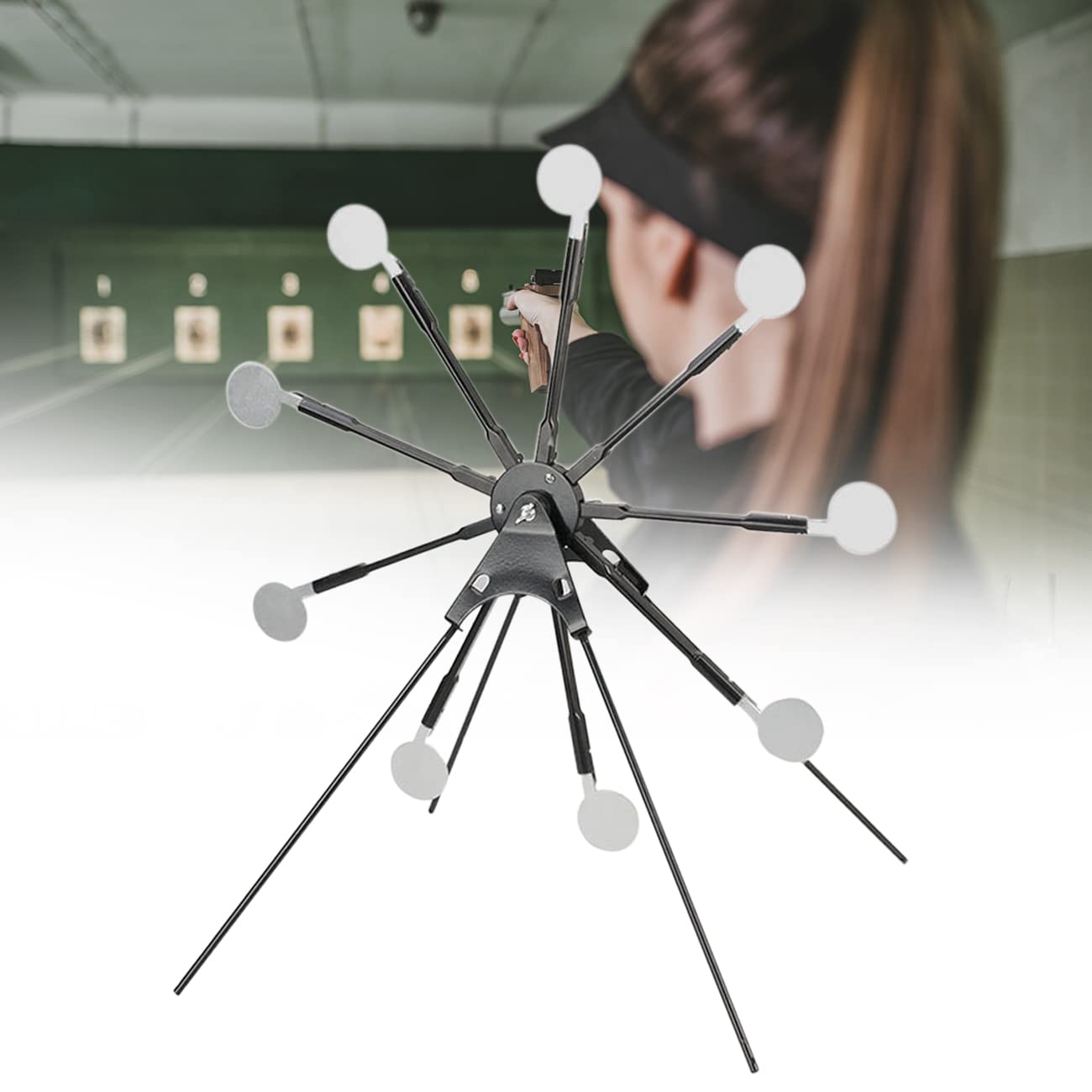 Buy Resetting And Rotate The Metal Shooting Target Stand, Air Targets ...