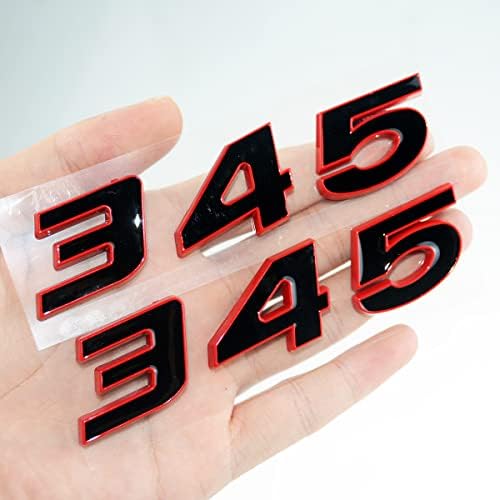 Amazon.com: 2X 345 Emblem Badge Decal 3D Logo Nameplate Self-Adhesive ...