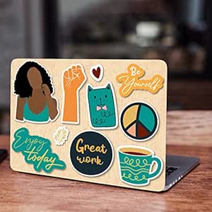 Walllane Graphic HD Printed Doodle Art Laptop Skin - Bubble-Free Vinyl ...