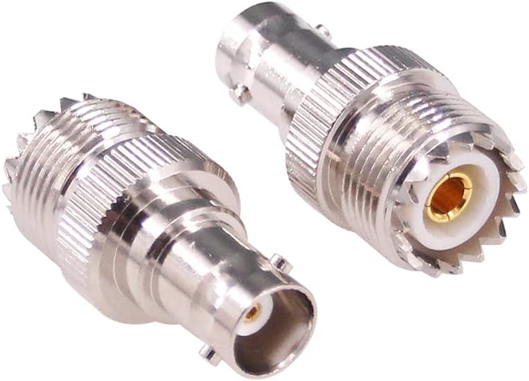 Amazon.com: exgoofit BNC Male to UHF Female SO-239 SO239 Adapter 4pcs RF coaxial Coax Connector ...