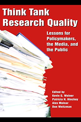 Amazon.com: Think Tank Research Quality: Lessons for Policy Makers, the ...